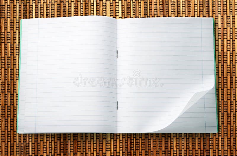 Blank open notebook stock photo. Image of design, dimensional - 60987668