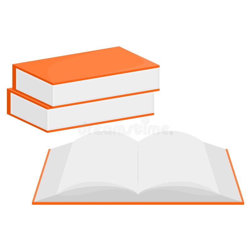 Blank Open Notebook Vector stock vector. Illustration of reading ...