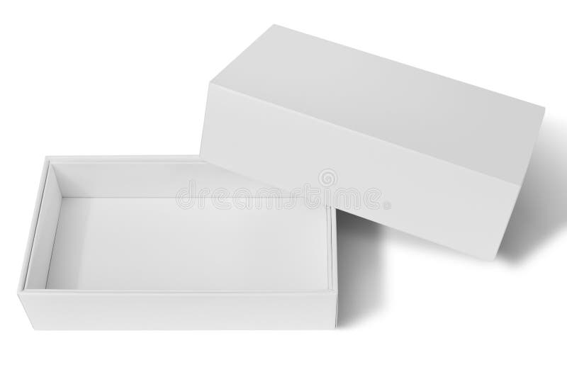 Blank open paper box stock image. Image of carton, open - 18609983