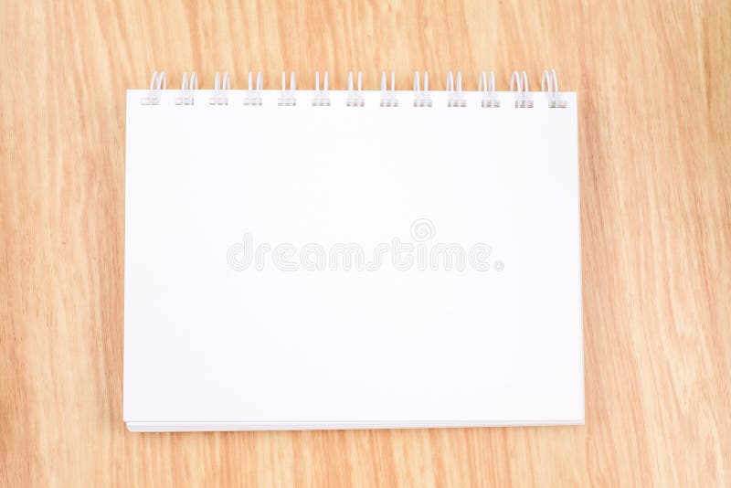 Ring Binder with Blank Pages Left and Right Stock Image - Image of ...