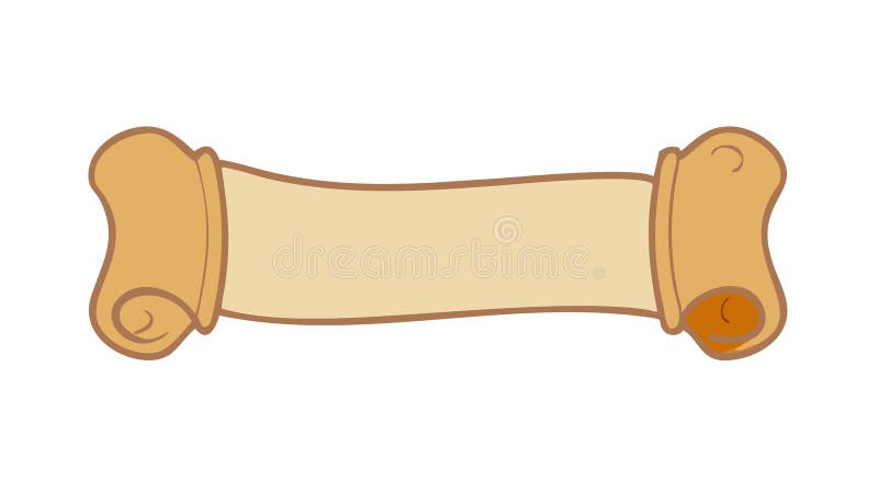 Blank Open Scroll, Ancient Document and Old Paper Roll, Vector Design ...