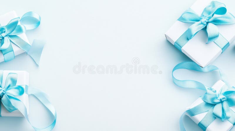 A Blank Open White Gift Box with a Blue Interior, or an Opened Blue ...