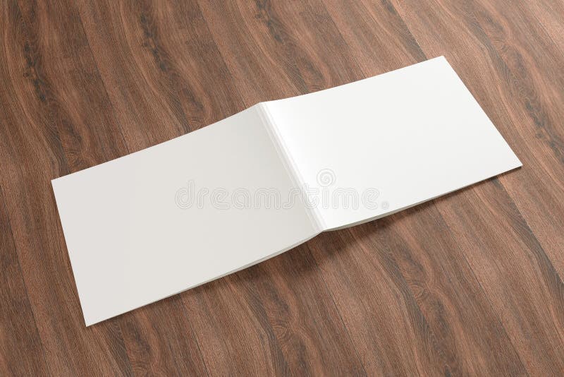 Blank Catalog on the Wooden Background Stock Photo - Image of media ...