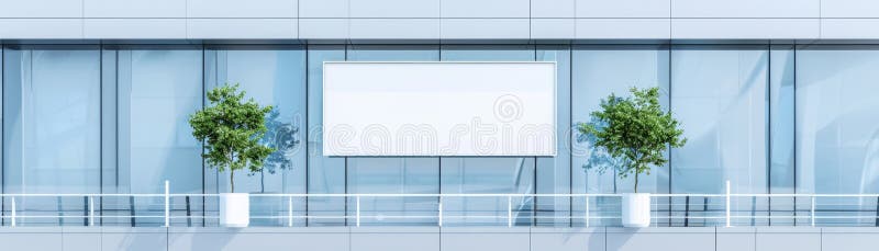 Blank Outdoor Banner on Building for Large-scale Advertisement Stock ...