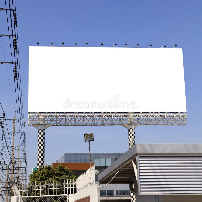 Blank outdoor billboard stock photo. Image of customizable - 30291322