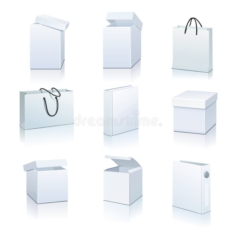 Blank Package Vector Illustration Stock Vector - Illustration of ...