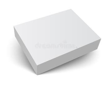 Blank Packaging Box with Shadow Stock Vector - Illustration of shadow ...