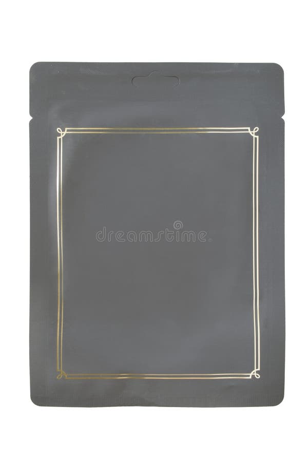 Blank packet isolated stock photo. Image of contents - 238947786