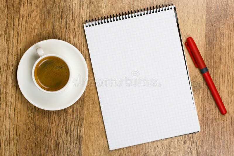 Blank Pad of Paper stock photo. Image of table, wood - 11030446