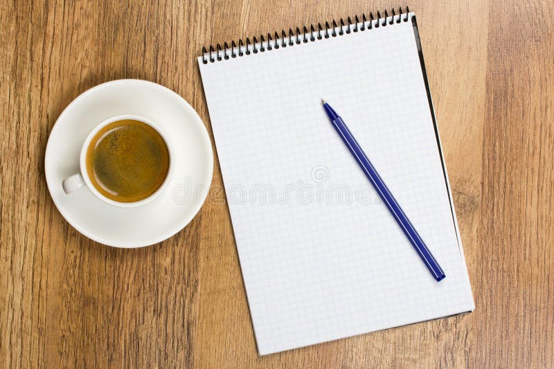 Blank Pad of Paper stock photo. Image of caffeine, note - 11030454