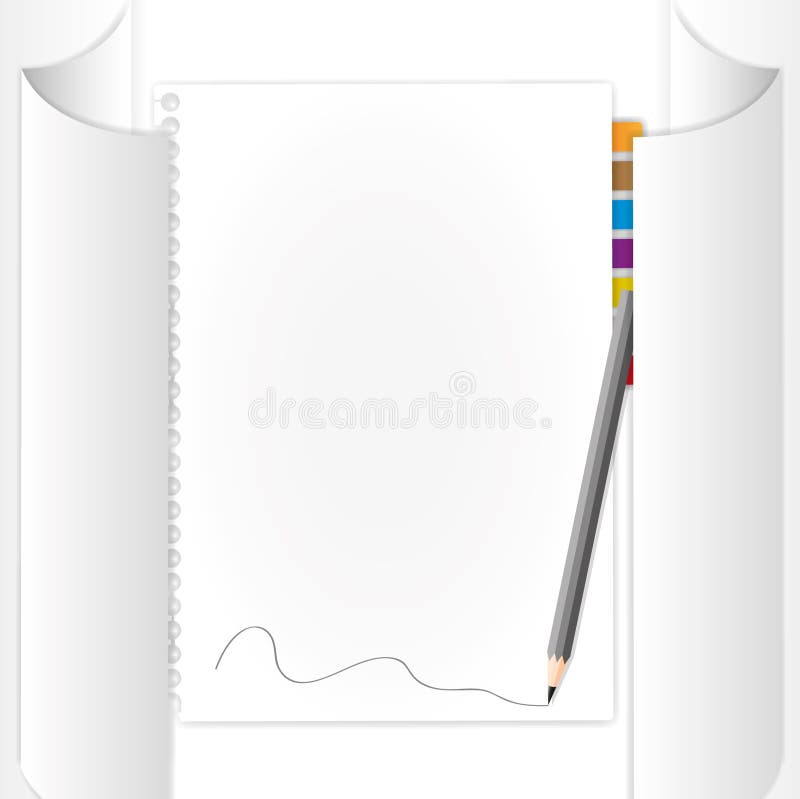 Blank page stock vector. Illustration of remind, blank - 22609635
