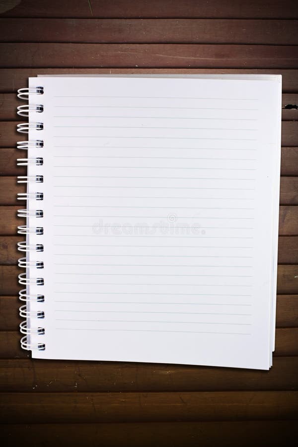 Blank Page with Row on Grunge Wood Stock Photo - Image of education ...