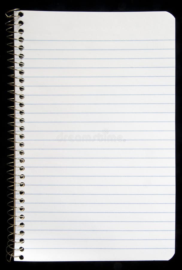 Blank Page of Spiral Notebook Stock Image - Image of space, white: 6551861 Blank Page of Spiral Notebook Stock Image - Image of space, white: 6551861