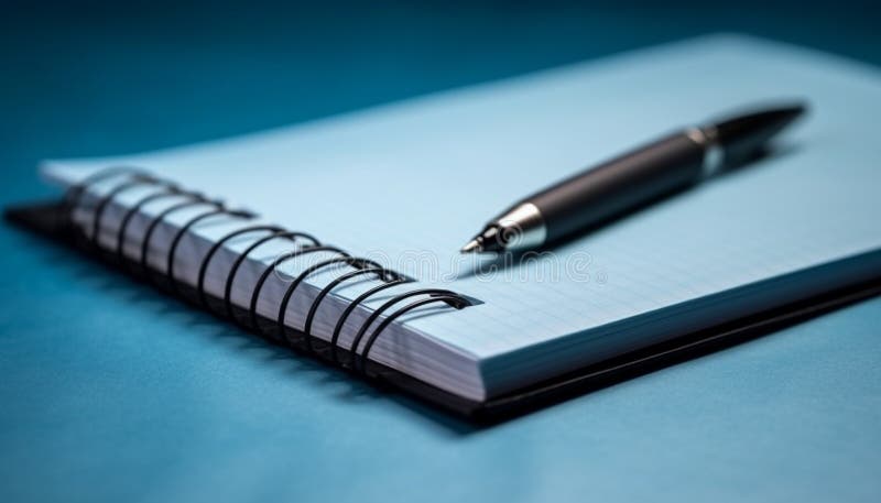 Blank Page on Spiral Notebook, Waiting for Creative Ideas Generated by ... Blank Page on Spiral Notebook, Waiting for Creative Ideas Generated by ...