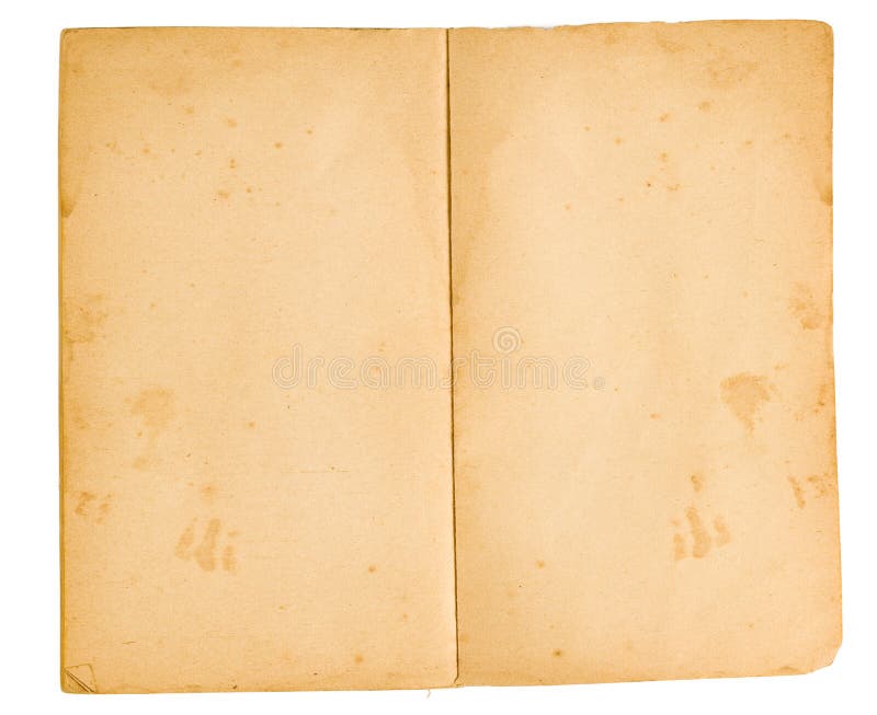 Blank Pages from Faded Book (XXL) Stock Image - Image of paper, brown ...