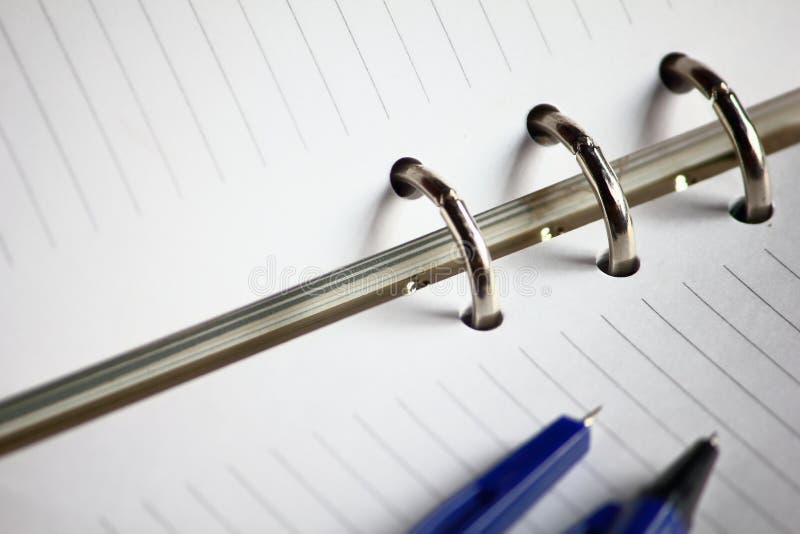 Blank Pages with Lines of Open Notebook Diary Stock Image - Image of ...