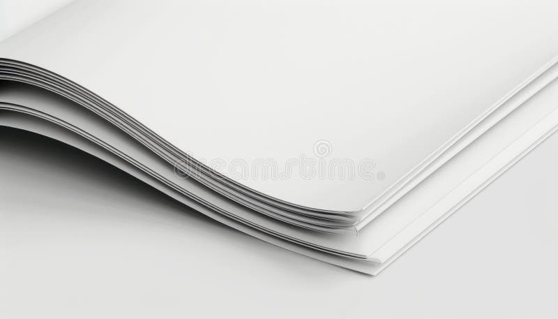 Blank Pages Stacked Neatly in a Creative Workspace during Daylight ...