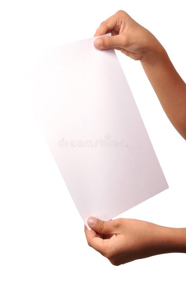 Blank paper stock image. Image of close, personal, commerce - 10880275