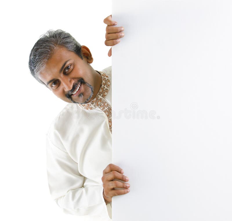 Blank Paper for Advertisement. Stock Image - Image of blank, male: 25286067