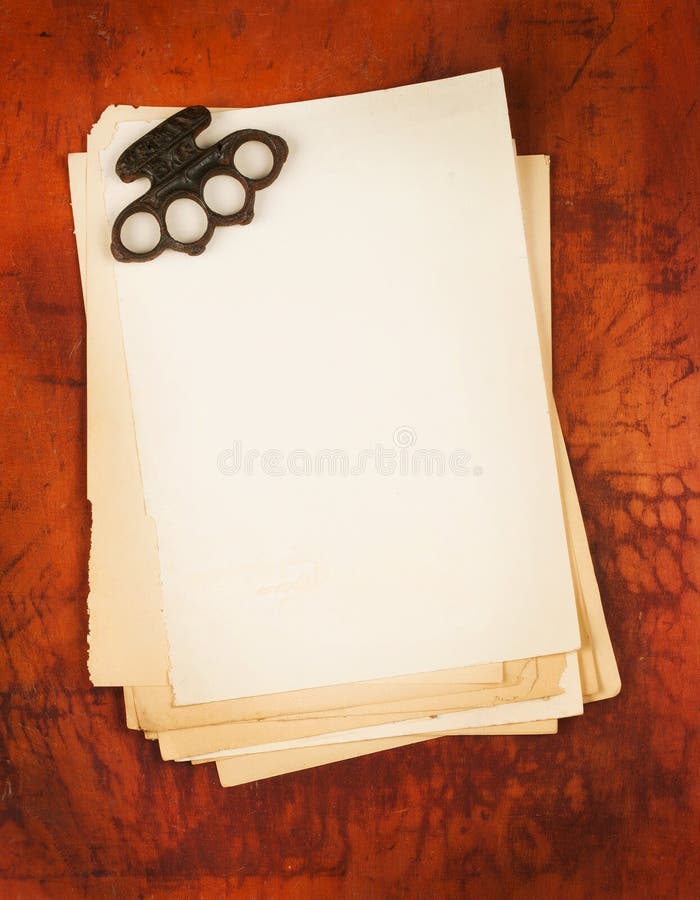 Blank Paper with Boxer Weapon As Background Stock Photo - Image of ...
