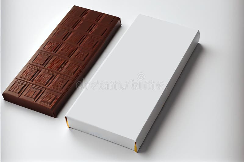 Blank Paper Chocolate Package Isolated on White, AI Generated Stock ...