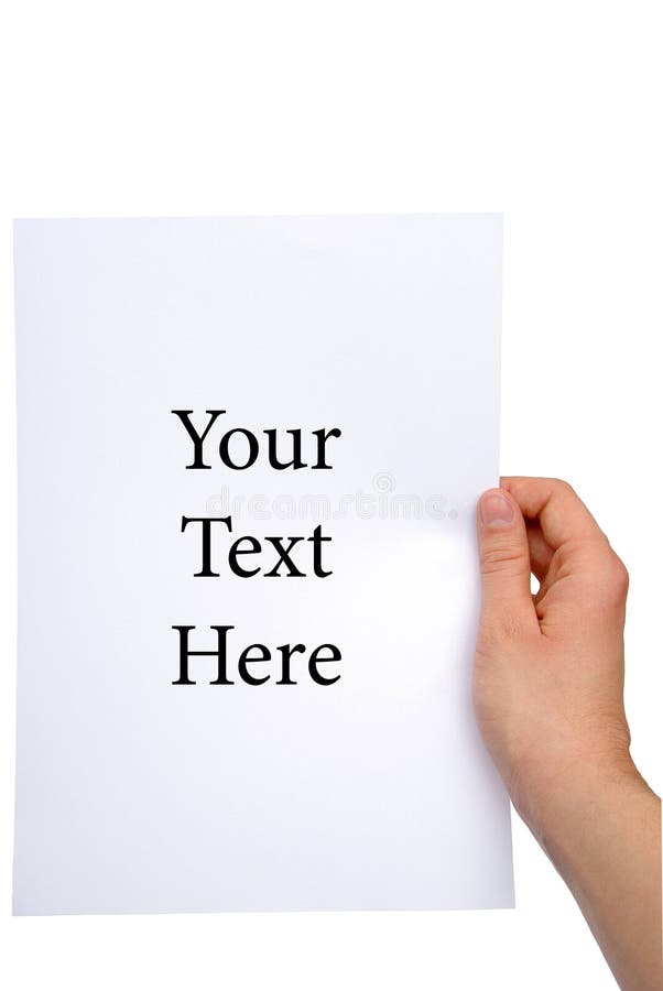 Blank Paper with Clipping Paths Stock Photo - Image of metal, folder ...