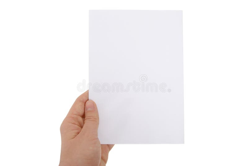 Blank Paper with Clipping Paths Stock Photo - Image of office, notepad ...