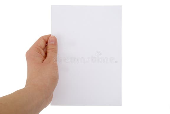 Blank Paper with Clipping Paths Stock Photo - Image of people ...