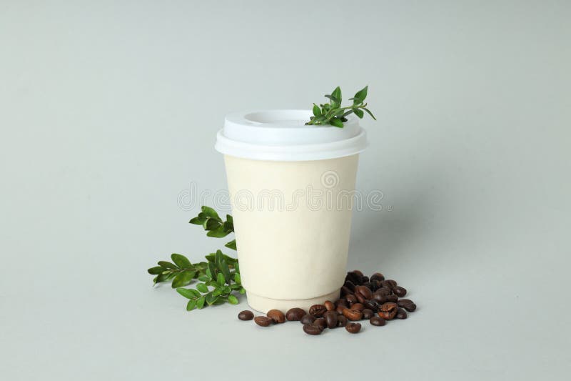 Blank Paper Cup, Composition for Delivery and Take Away Concept Stock ...