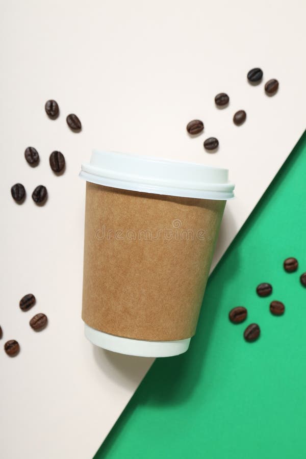 Blank Paper Cup, Composition for Delivery and Take Away Concept, Space ...