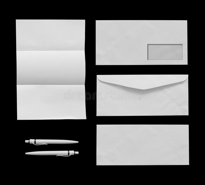 Blank Paper Envelope Texture Background Stock Photo - Image of identity ...