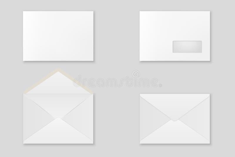 Blank paper envelopes. stock vector. Illustration of envelope - 78170030