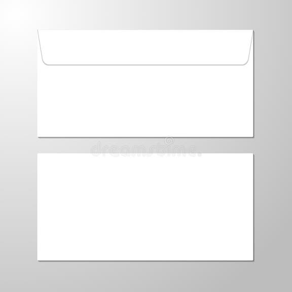 Blank Paper Envelopes for Your Design. Stock Vector - Illustration of ...