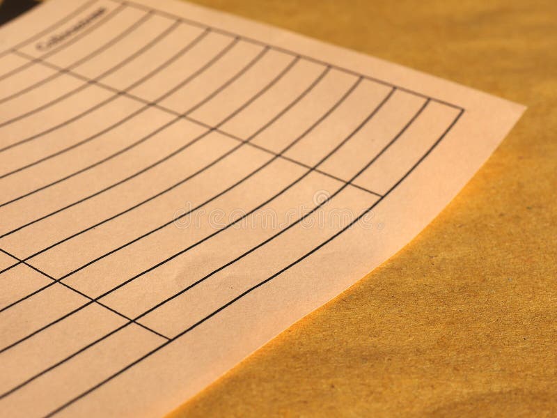 Blank paper form stock image. Image of stationery, columns - 89024759