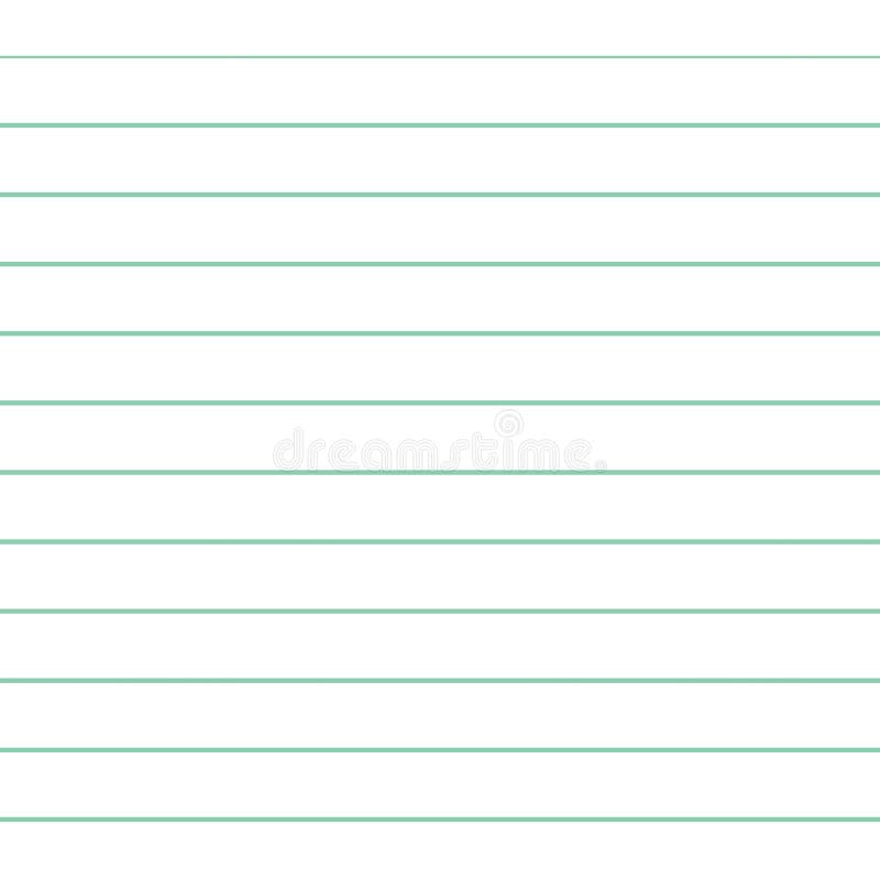 Blank paper with lines stock illustration. Illustration of green ...