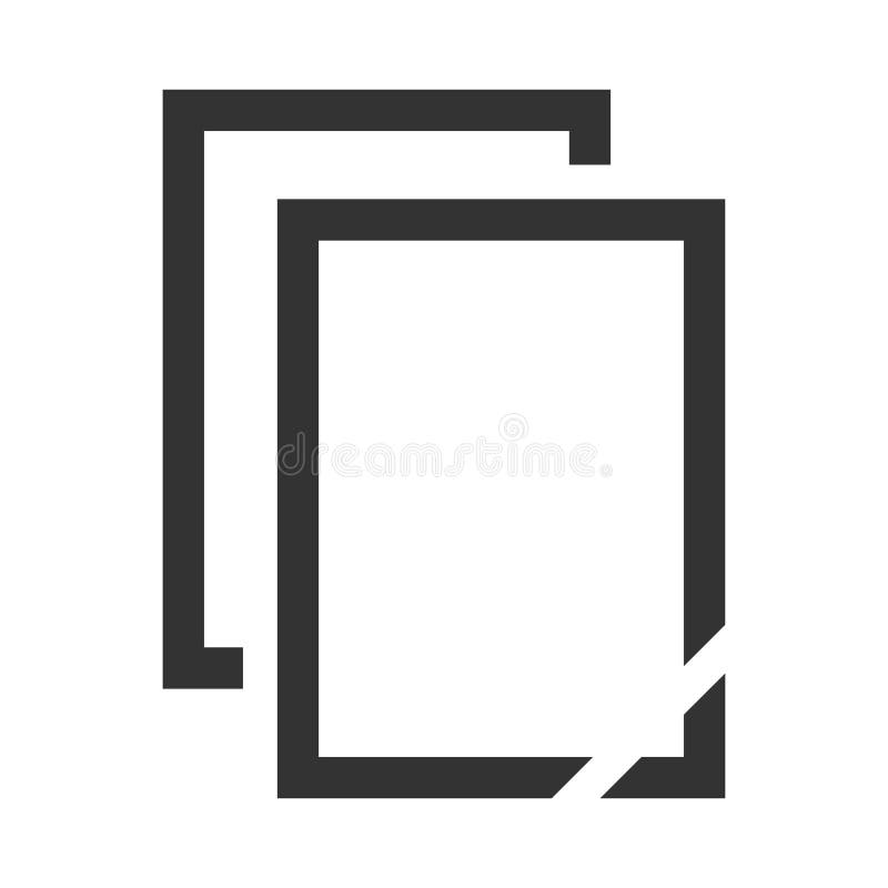 Blank paper icon stock illustration. Illustration of vector - 270349467