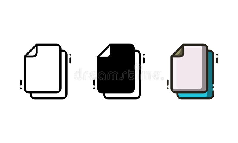 Blank Paper for Various Document Purposes Stock Vector - Illustration ...