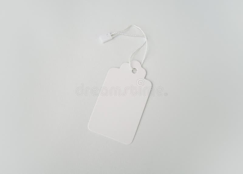 Blank Paper Label or Cloth Tag Isolated. Mockup of Cloth Tag. Stock ...