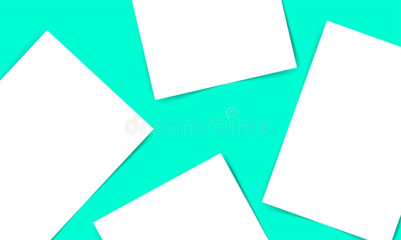 Front-Facing Blank Paper Mockup: Realistic A4 Sheet Template - Vector ...