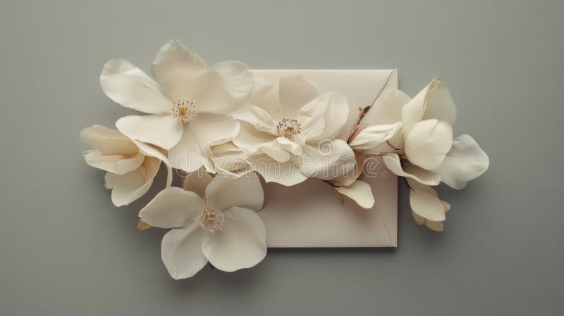 Blank Paper in Neutral Tone for Custom Greeting Card Design Mockup ...