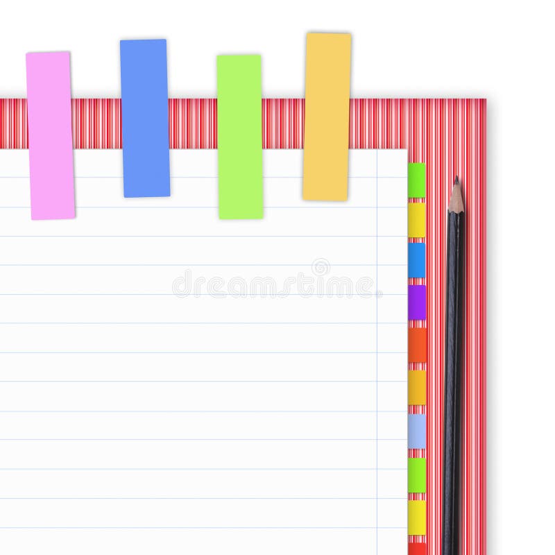 Blank paper with notepad stock illustration. Illustration of spiral ...