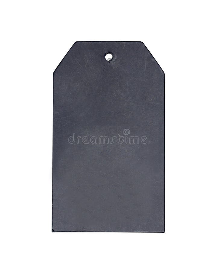 Blank Paper Price Tag or Label Isolated on White Background Stock Image ...