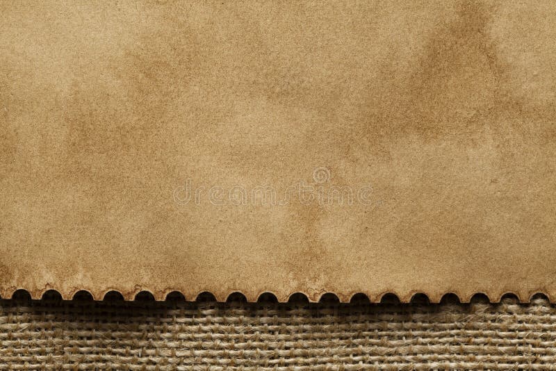 Blank Paper Sheet on Canvas Background Stock Image - Image of material ...
