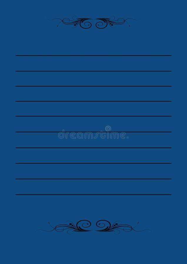 Blank Paper Sheet with Lines, Margin and Holes Stock Illustration ...