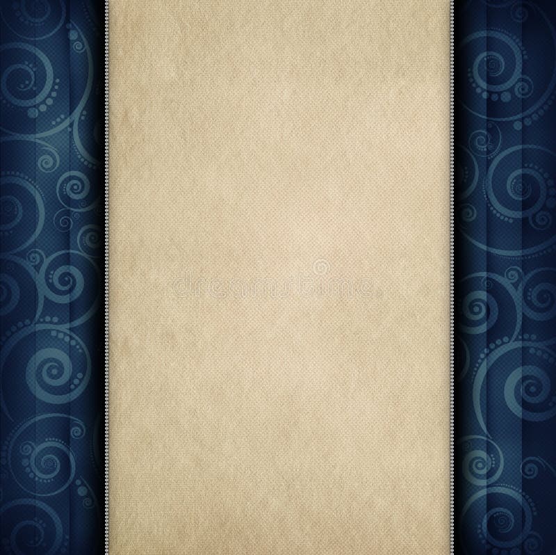 Blank Paper Sheet on Retro Pattern Background Stock Image - Image of ...