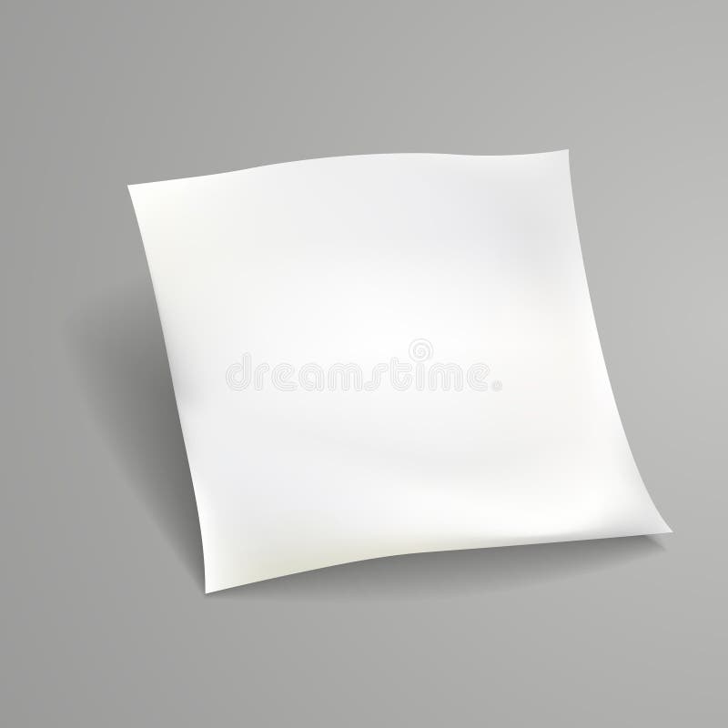 Blank paper sheet template stock vector. Illustration of text - 45600031