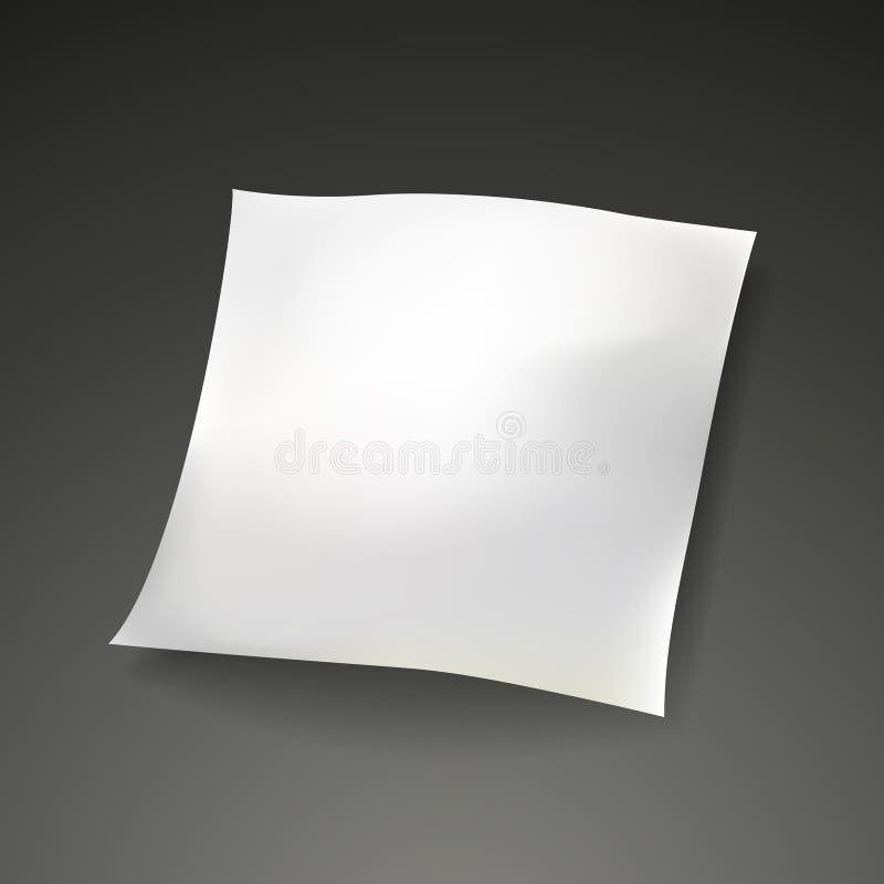 Blank Sheet of Paper with Page Curl Set Stock Vector - Illustration of ...