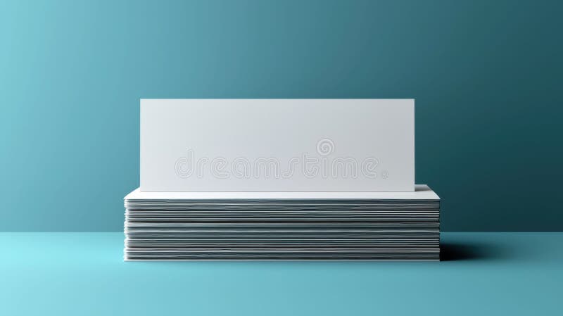Blank Paper Stack Ideal for Business Presentations and Mockups Stock ...
