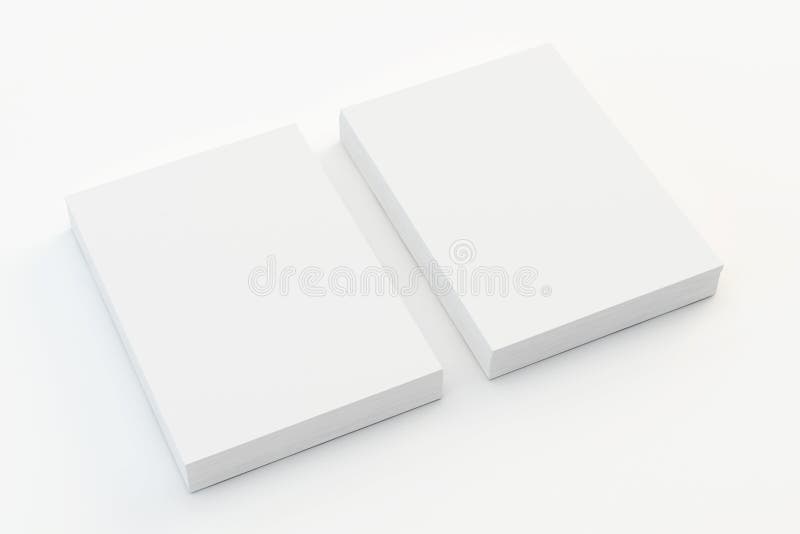 Blank a4 paper stacks stock illustration. Illustration of mockup - 31466371