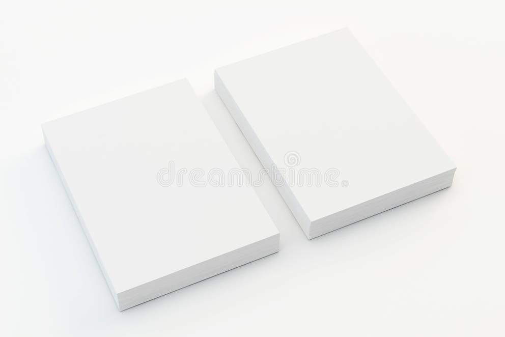 Blank a4 paper stacks stock illustration. Illustration of mockup - 31466371